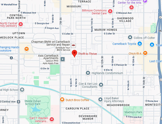 16. thrift to thrive map