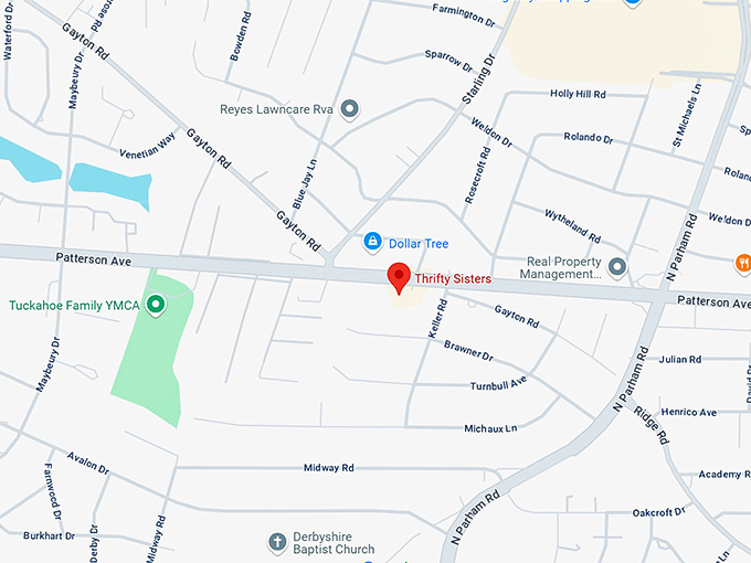 16. thrifty sisters map