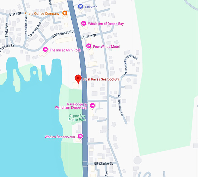 16. tidal raves seafood grill map