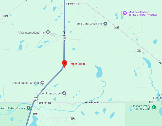 16. timber lodge map