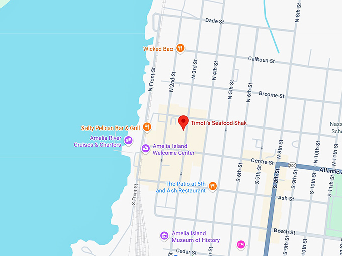 16. timoti's seafood shak map