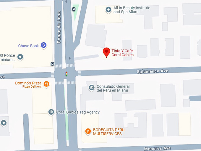 16. tinta y cafe coral gables map