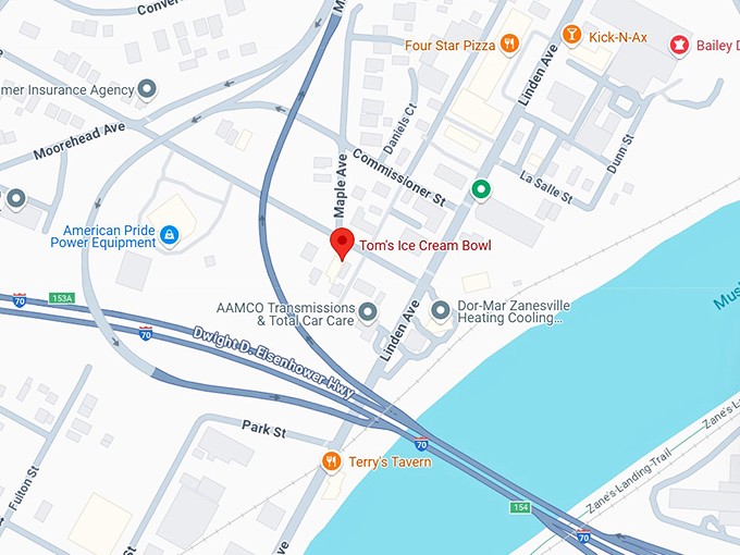 16. tom's ice cream bowl map