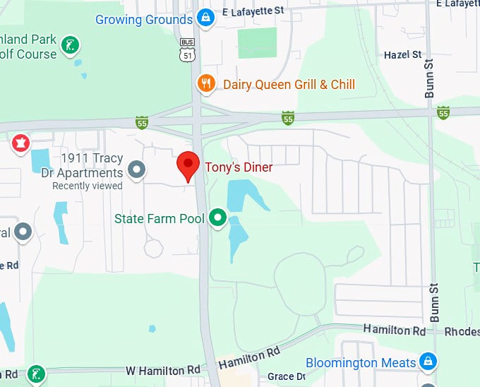 16. tony's diner map