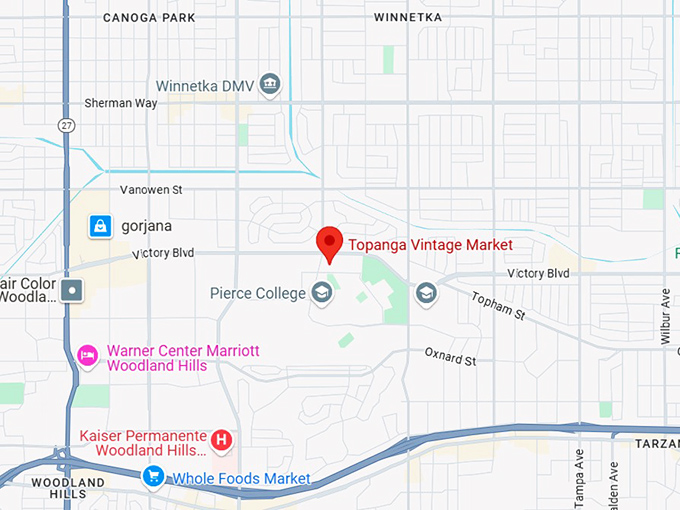 16. topanga vintage market map
