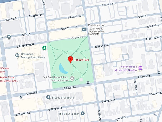 16. topiary park map