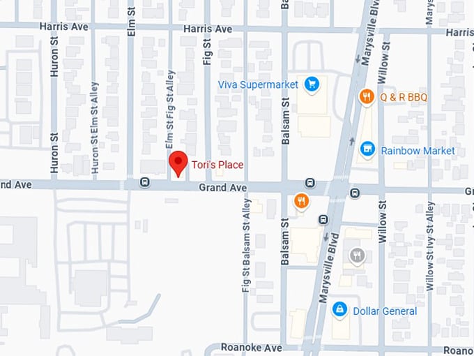 16. tori's place map