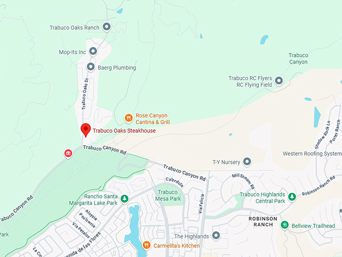 16. trabuco oaks steakhouse map