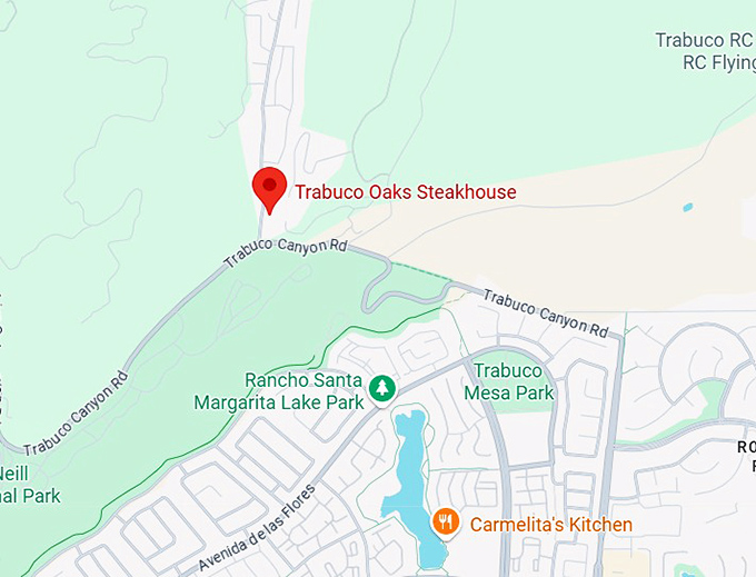 16. trabuco oaks steakhouse map