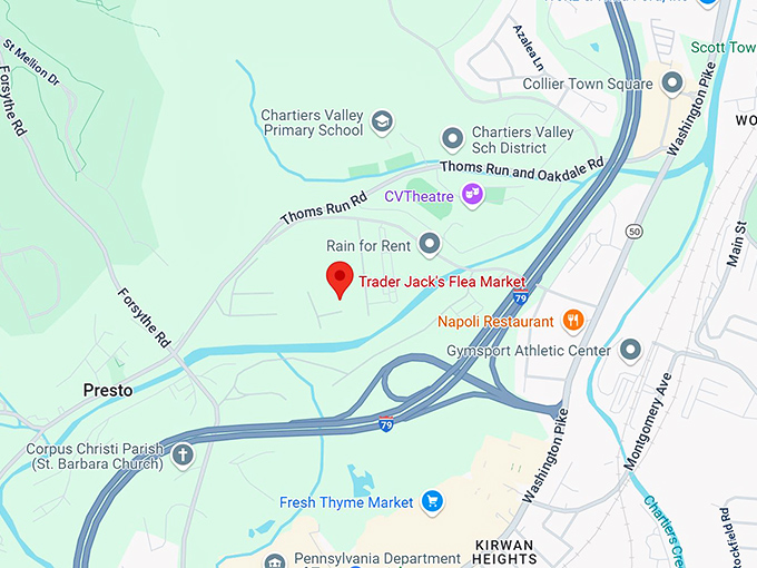 16. trader jack's flea market map