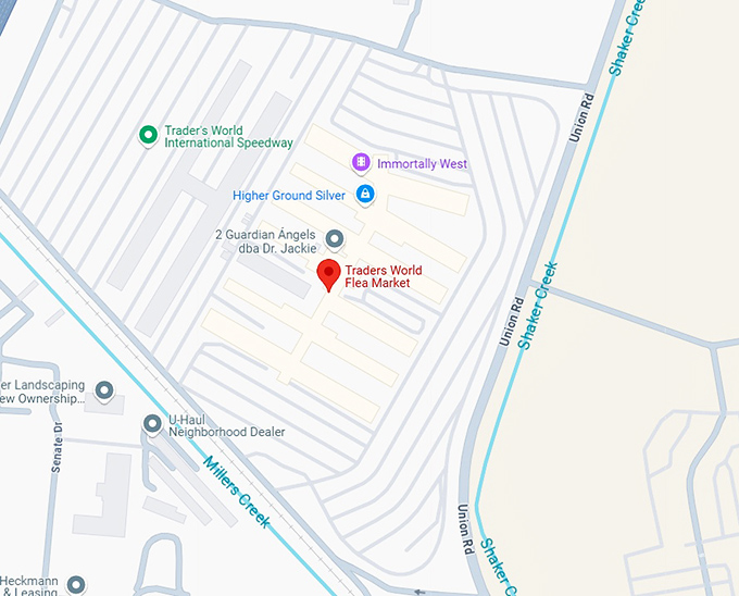 16. traders world flea market map