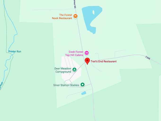 16. trail's end restaurant map