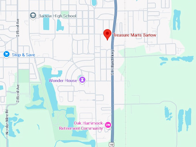 16. treasure marts bartow map