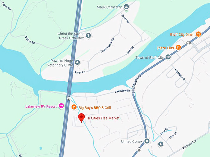16. tri cities flea market map