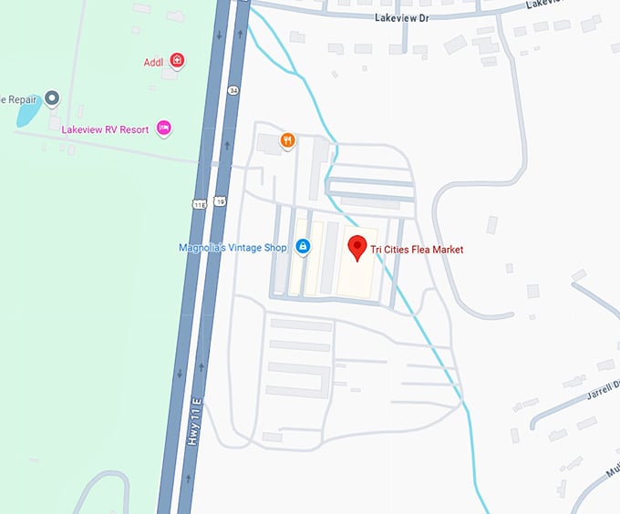 16. tri cities flea market map