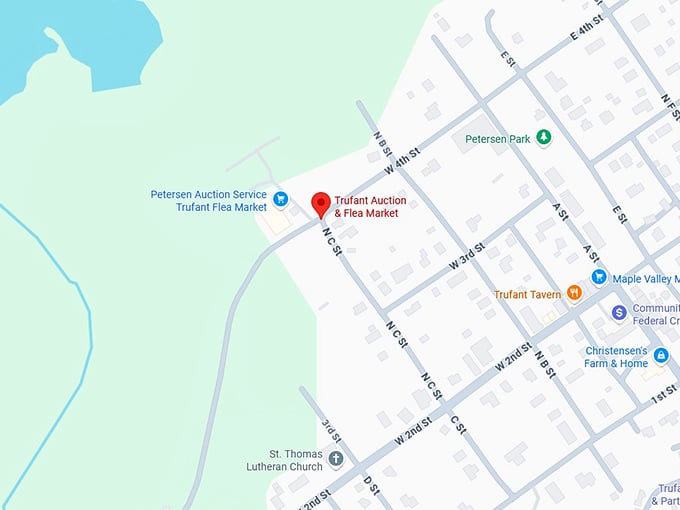 16. trufant flea market map