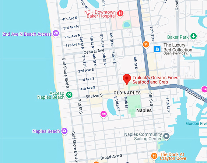 16. truluck&rsquo;s ocean&rsquo;s finest seafood map