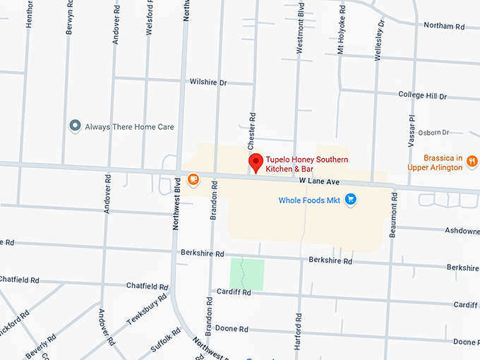 16. tupelo honey southern kitchen & bar map