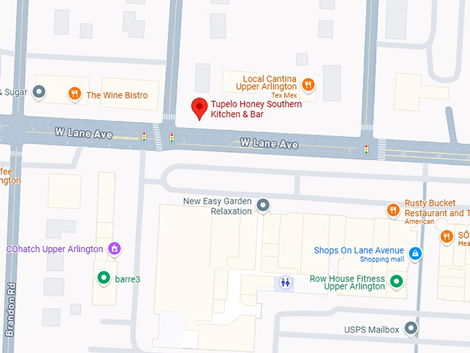 16. tupelo honey southern kitchen & bar map