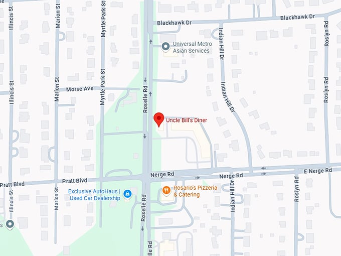 16. uncle bill's diner map