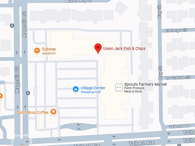 16. union jack fish and chips map