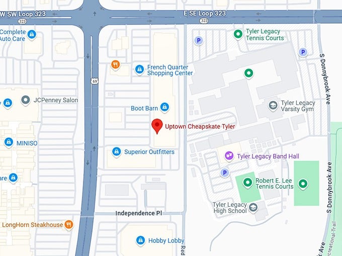 16. uptown cheapskate tyler map