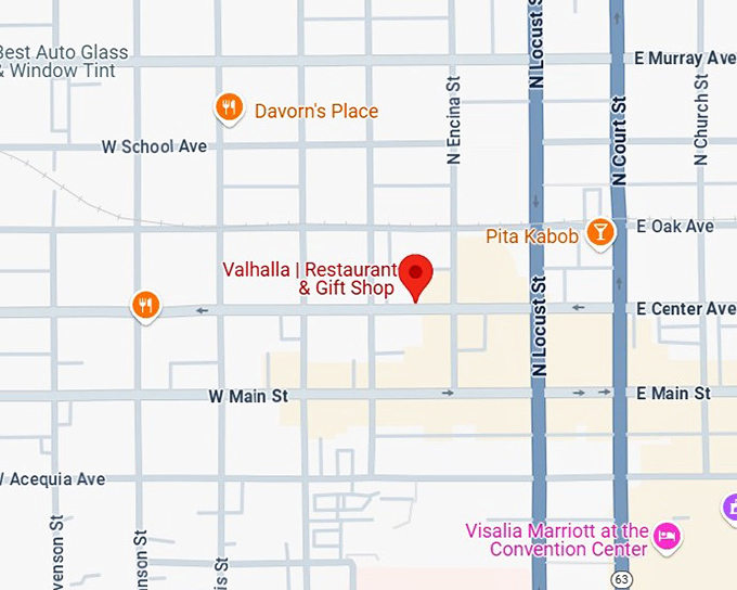 16. valhalla restaurant & gift shop map