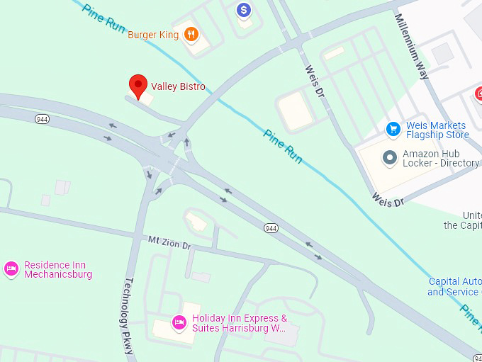 16. valley bistro map