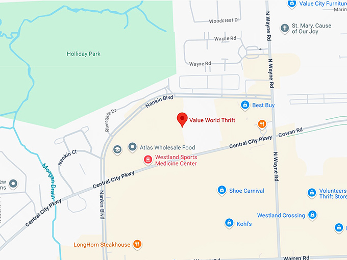 16. value world thrift map