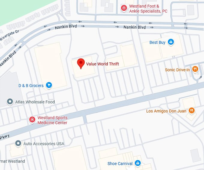 16. value world thrift map