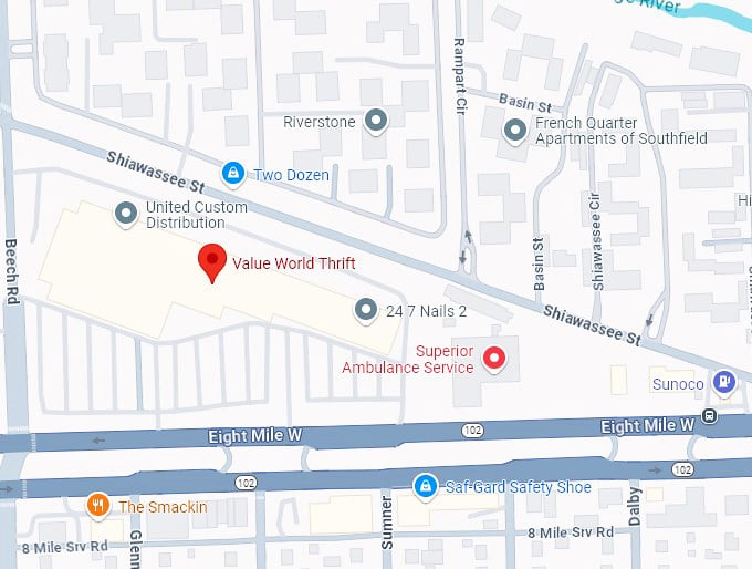 16. value world thrift map