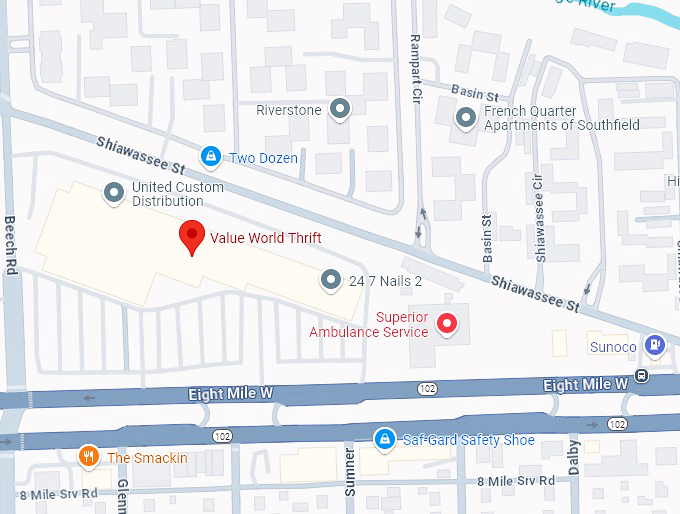 16. value world thrift map