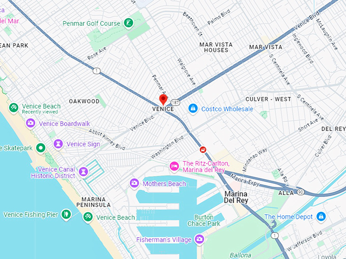 16. venice beach map