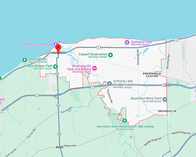 16. vermilion, oh map