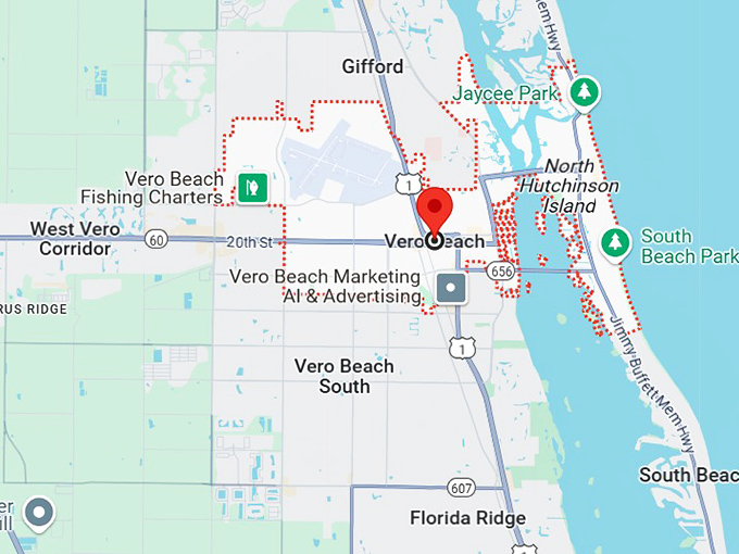 16. vero beach, fl map