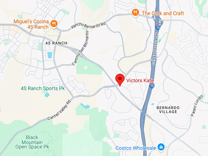 16. victors kafe map