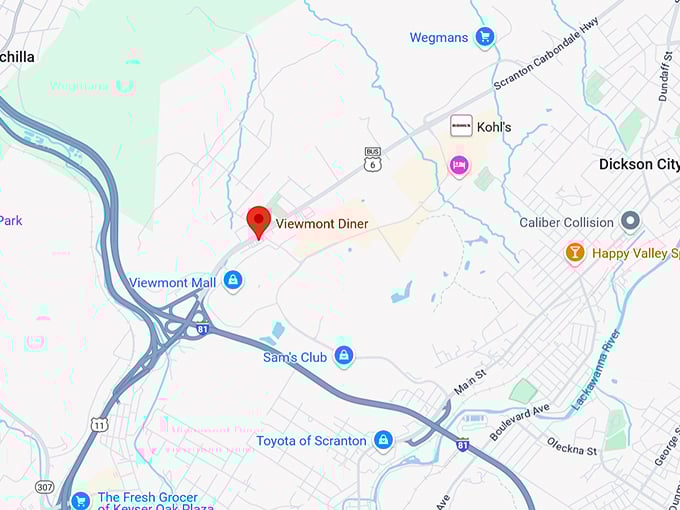 16. viewmont diner map