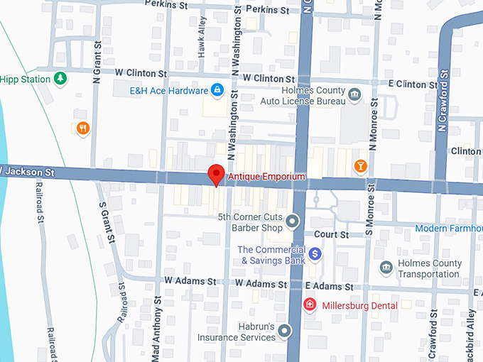 16. village antique emporium map