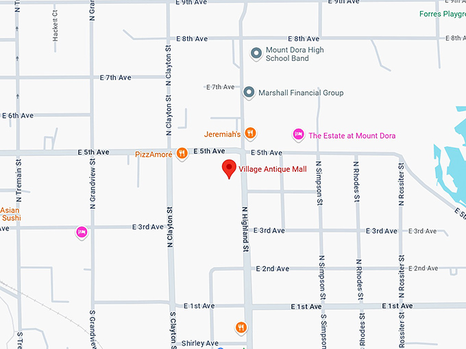 16. village antique mall map