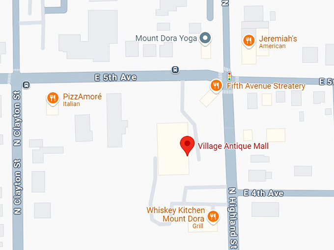 16. village antique mall map