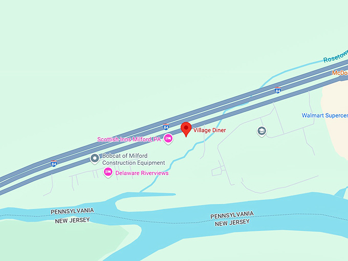 16. village diner map