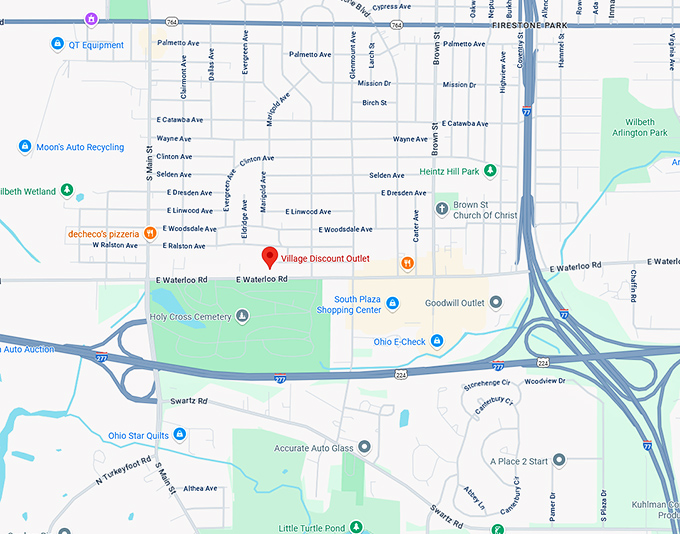 16. village discount outlet map