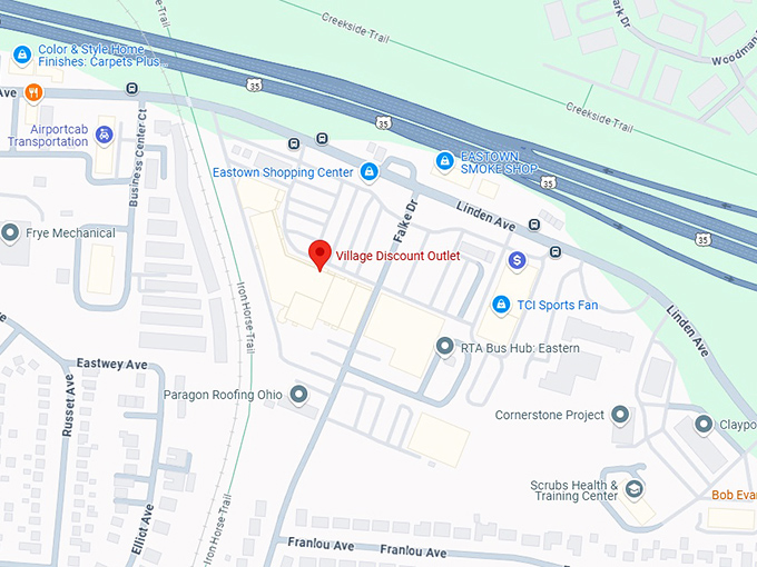 16. village discount outlet map