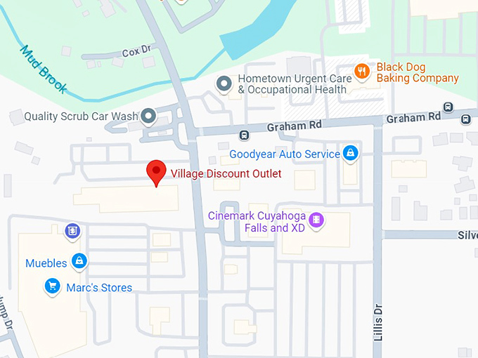16. village discount outlet map