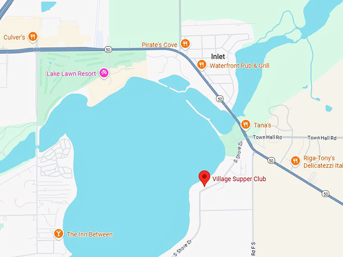 16. village supper club map