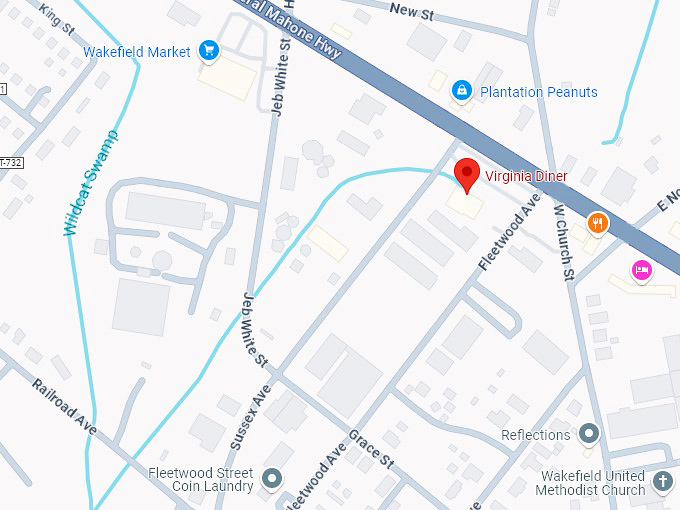 16. virginia diner map