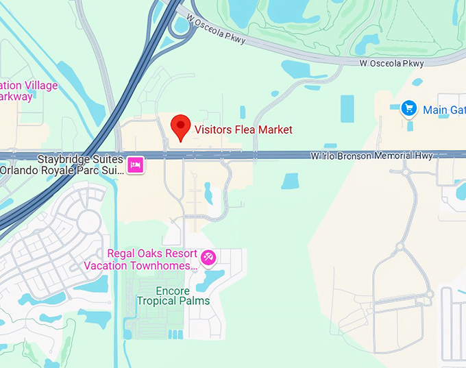 16. visitors flea market map