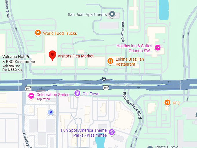 visitors flea market map