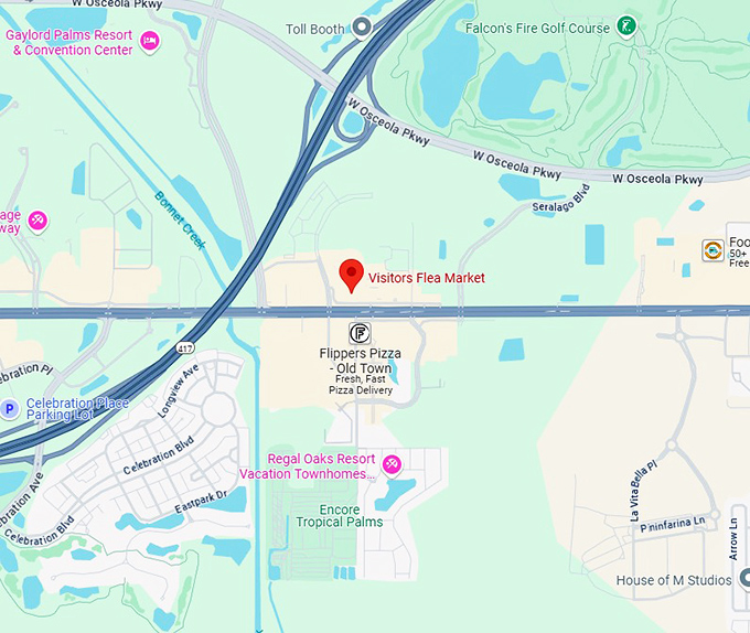 16. visitors flea market map