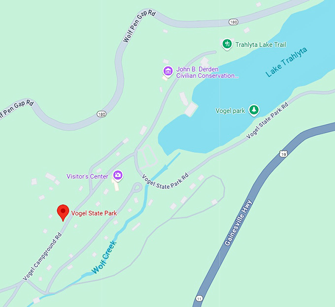 16. vogel state park map